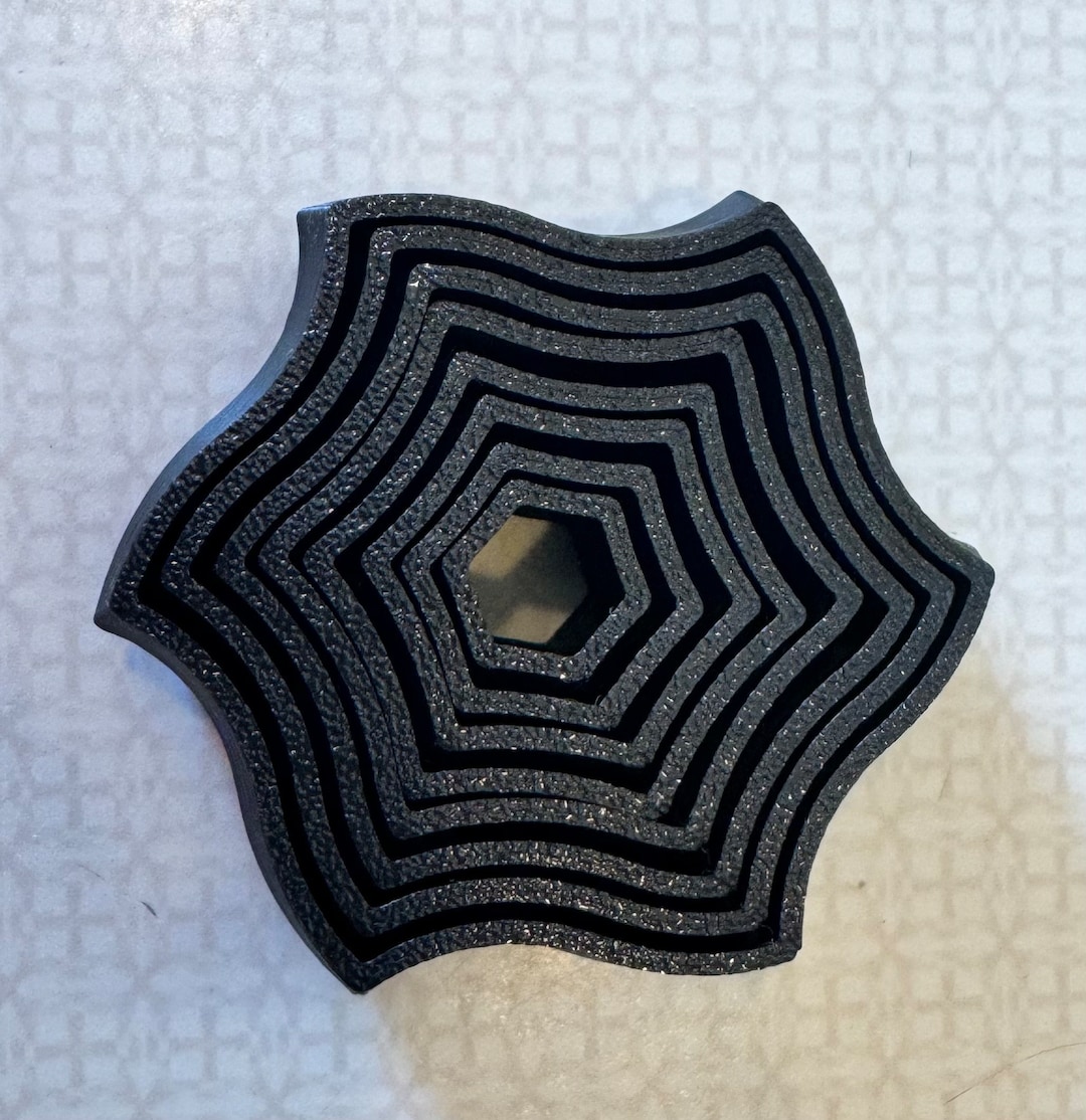 Fidget Star 3D Printed in Black - Etsy