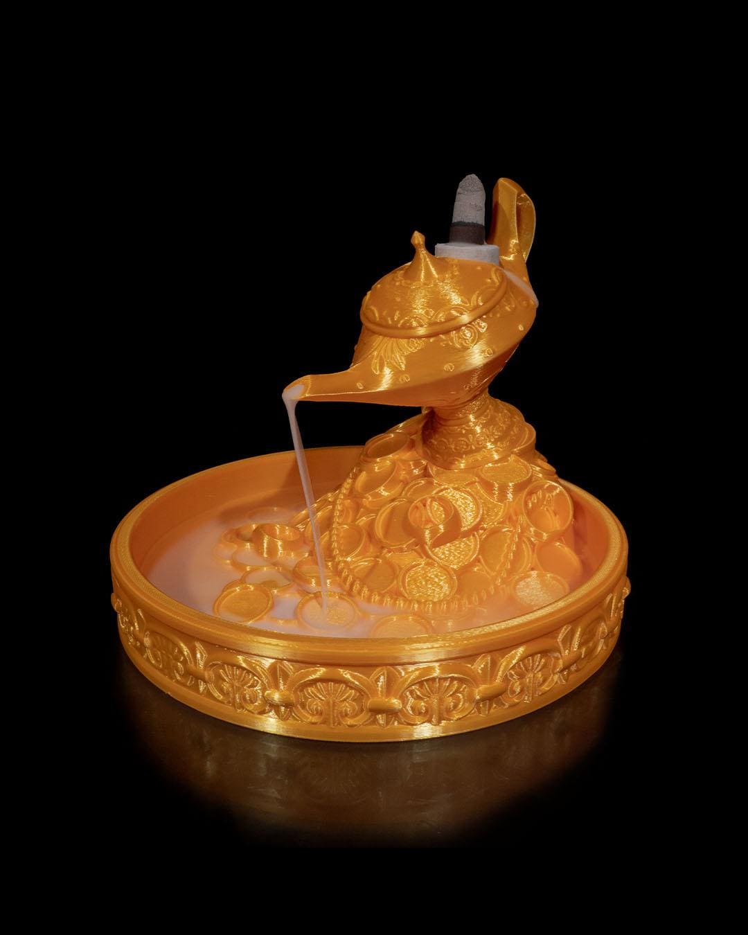 Genie Lamp Backflow Incense Burner | Unique Gift for Fantasy Lovers ...
