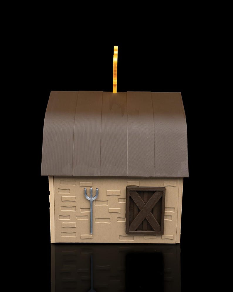 3D Printed Barn Birdhouse – Rustic Farmhouse Decor With Rooster ...