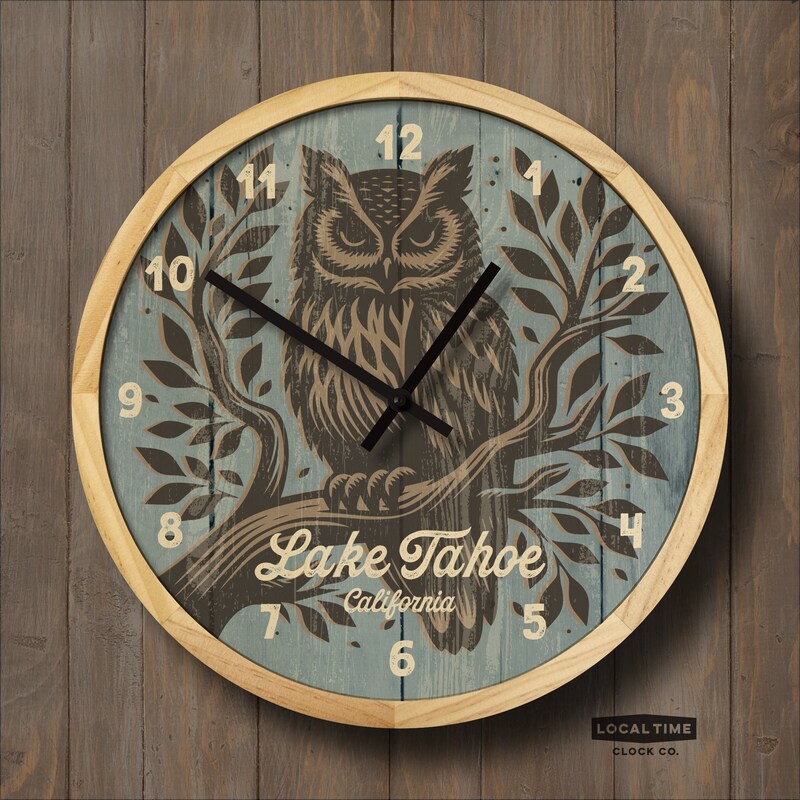 Wooden Owl Clock - Etsy