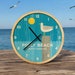 Personalized Seagull Wood Wall Clock - 12" Diameter - Etsy
