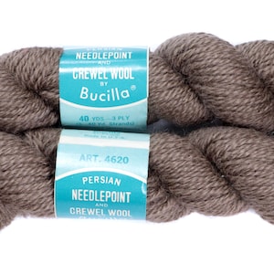 Vintage Bucilla Virgin Wool Crewel Yarn Lot of Four Hanks 40 Yards, 3 ...