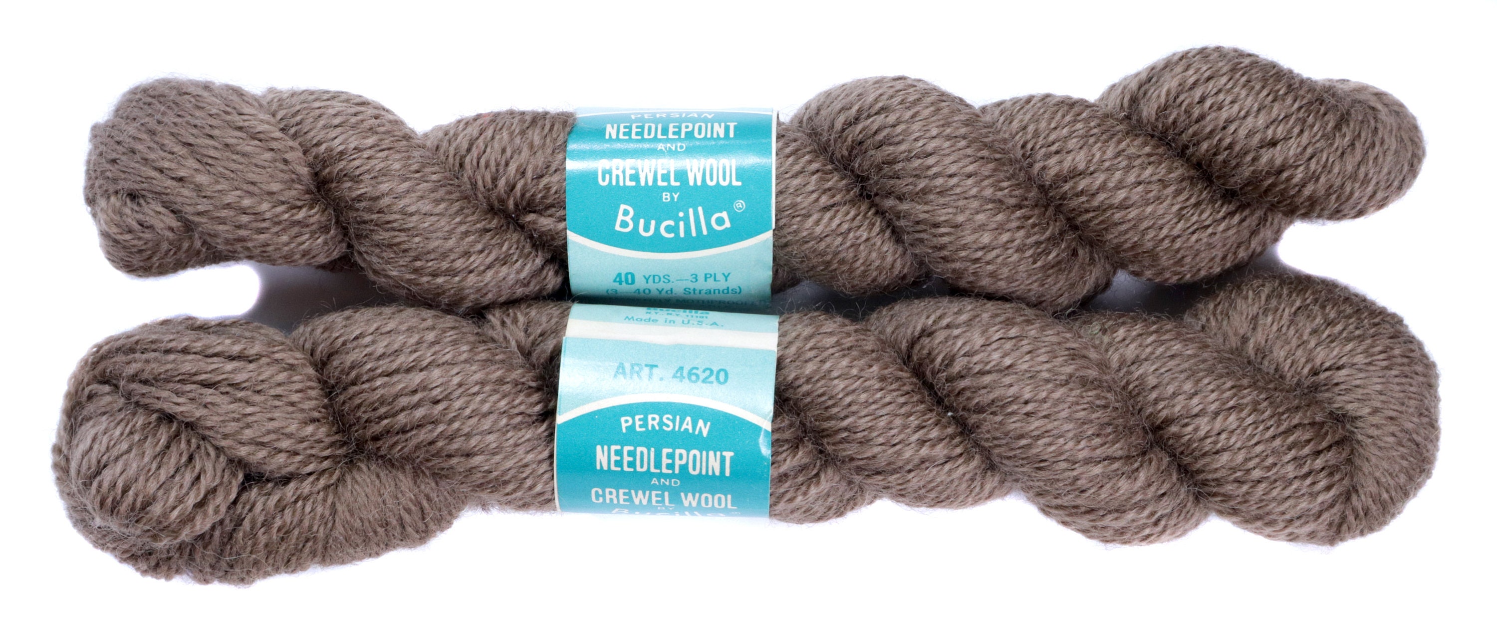 Vintage Bucilla Virgin Wool Crewel Yarn Lot of Four Hanks 40 Yards, 3 ...