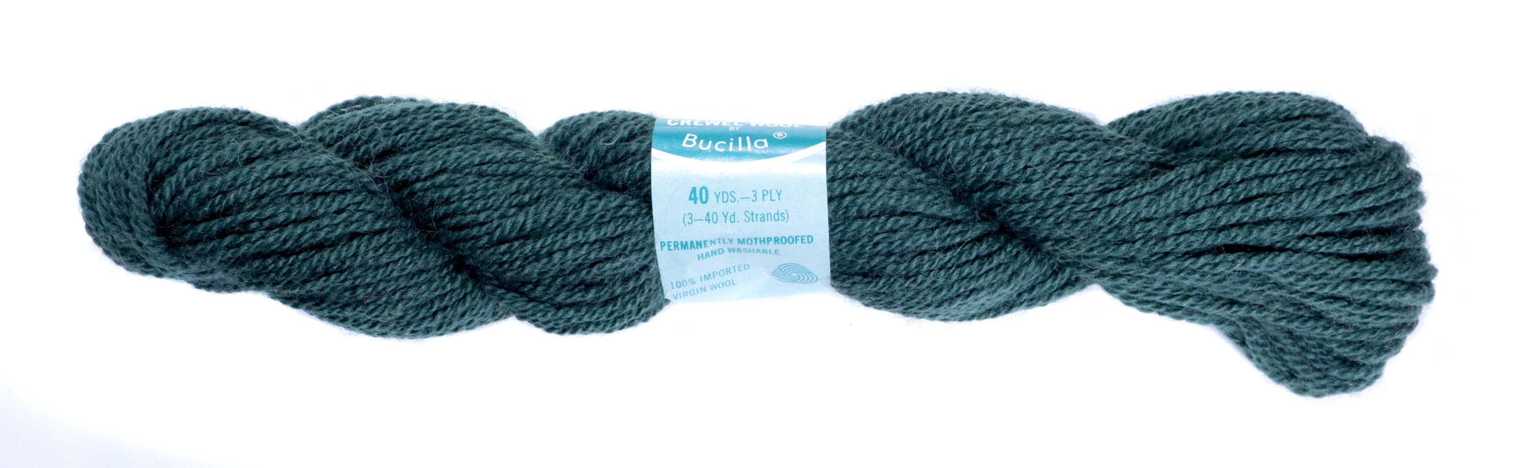 Vintage Bucilla Virgin Wool Crewel Yarn Lot of Four Hanks 40 Yards, 3 ...