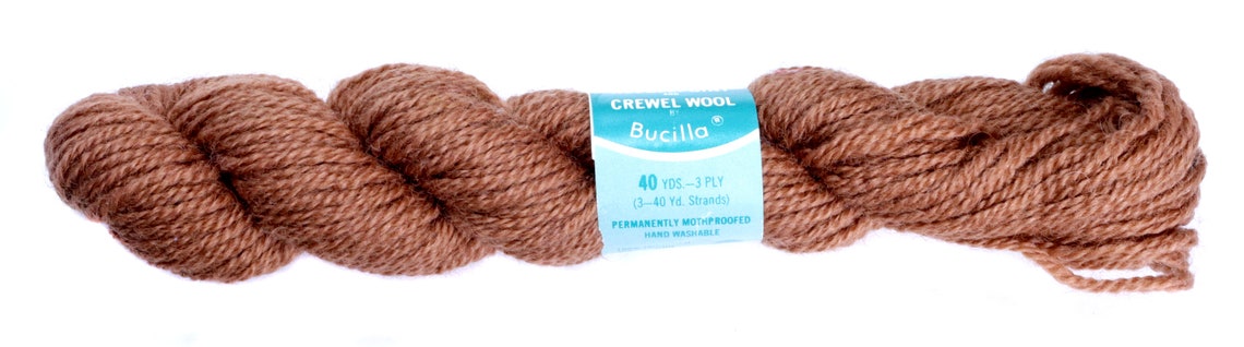 Vintage Bucilla Virgin Wool Crewel Yarn Lot of Four Hanks 40 Yards, 3 ...