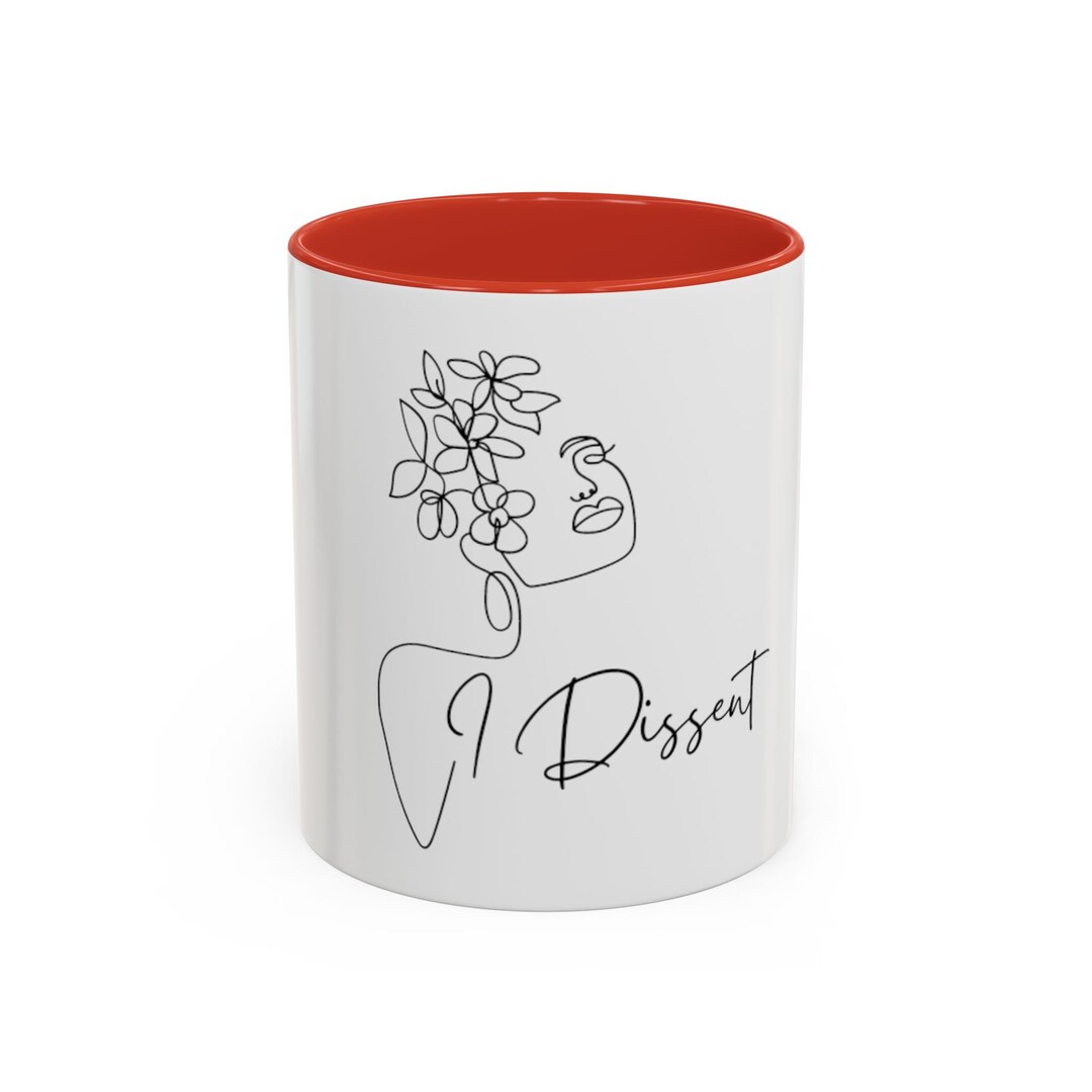 Feminist Ruth Bader Ginsburg Mug, I Dissent Coffee Cup, RBG Quote Mug ...