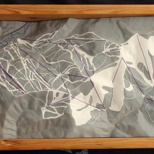 Large Vail 3D Relief Map With Slopes and Lifts, Gray (24" X 11") - Etsy