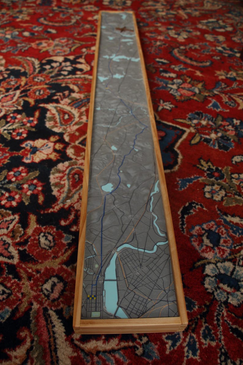 Custom 3D Printed Map With Inset Features (2-3 Sq Ft) - Etsy UK