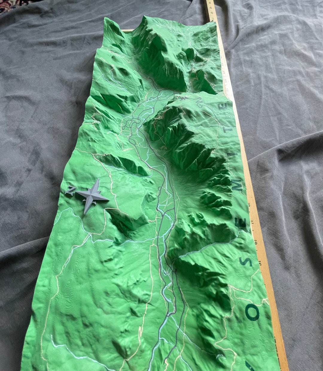 Custom 3D Printed Map With Inset Features (2-3 Sq Ft) - Etsy