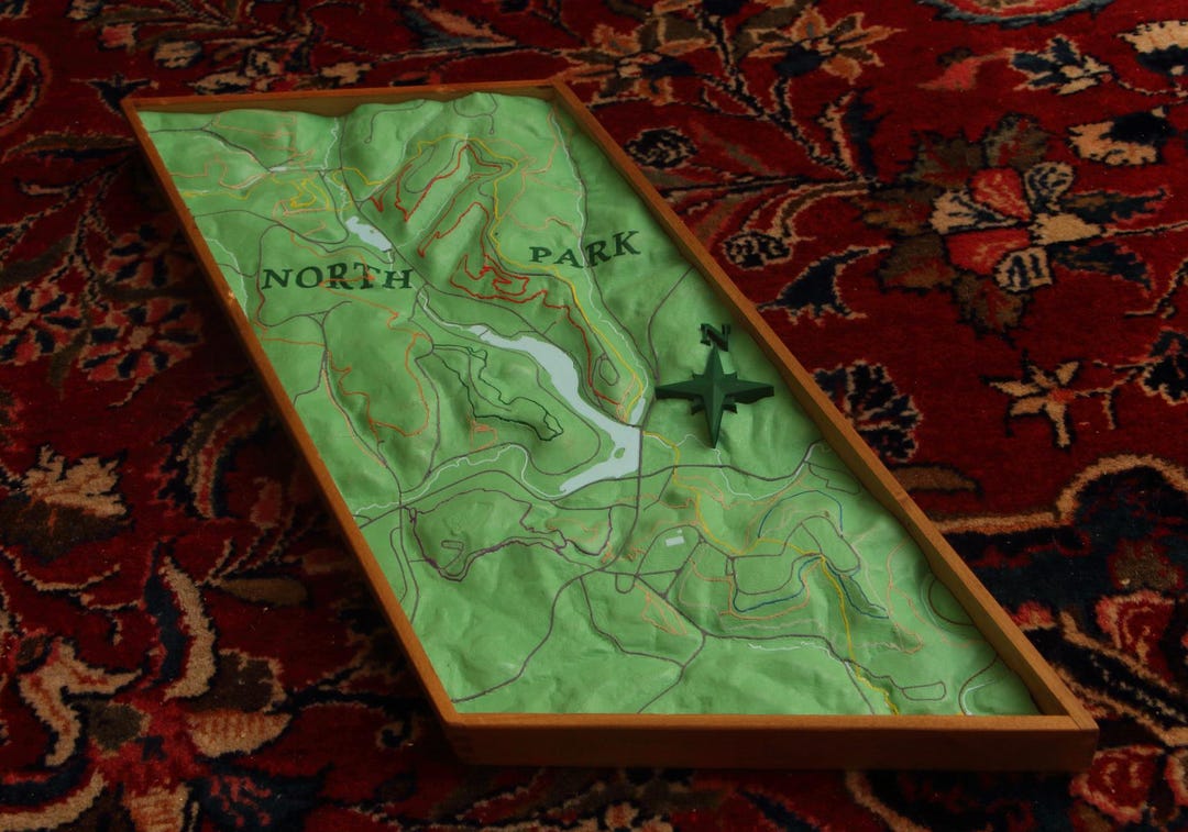 Custom 3D Printed Map With Inset Features (up to 1 Sq Ft) - Etsy