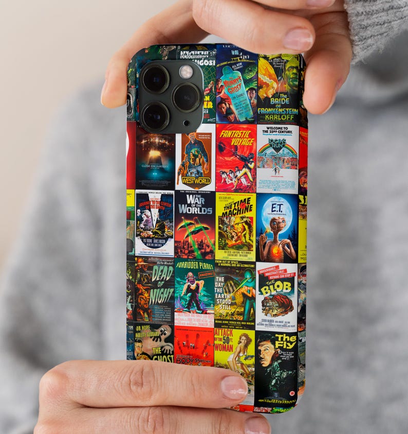 Retro Horror Movie Poster Collage Phone Case - Etsy