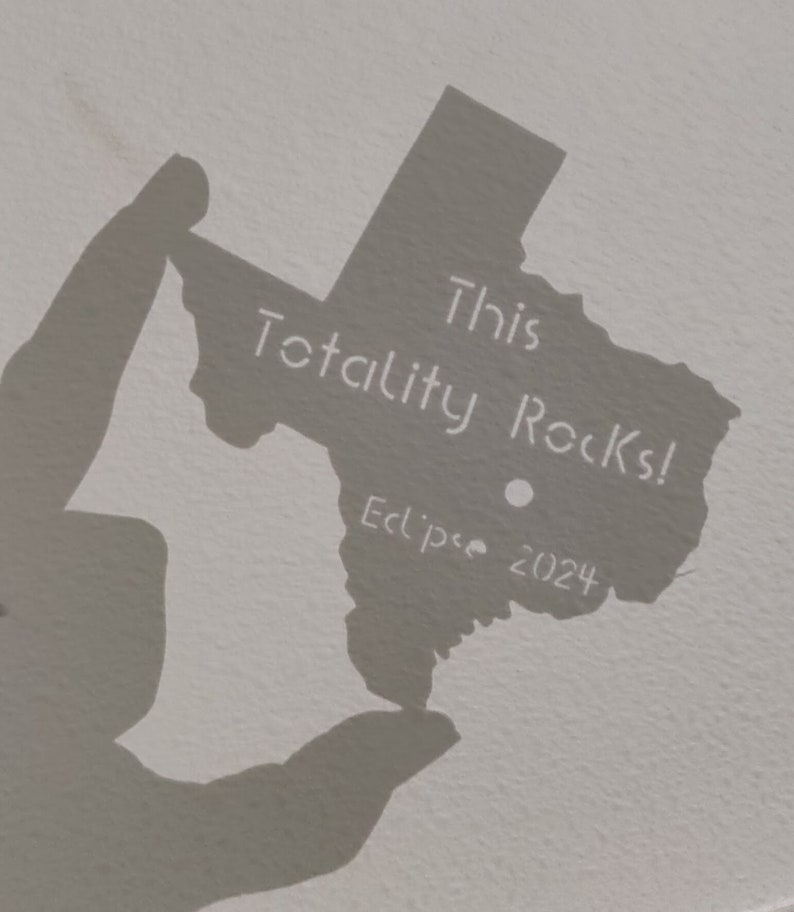 Texas Eclipse Pinhole Viewer DIGITAL FILE SVG Laser File Eclipse 2024 ...