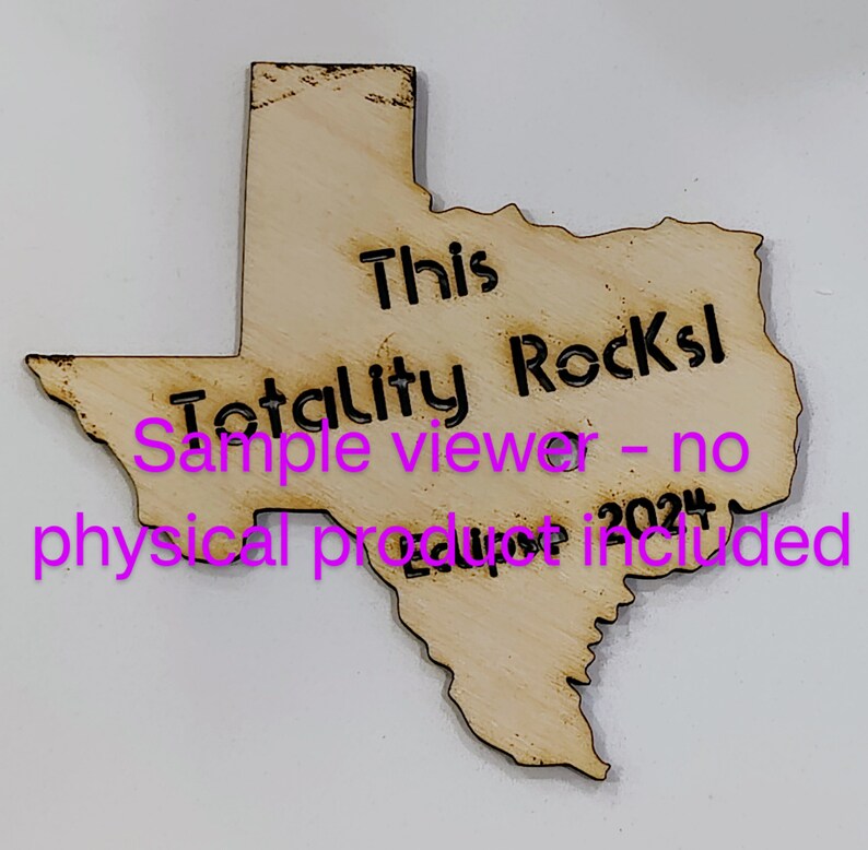 Texas Eclipse Pinhole Viewer DIGITAL FILE SVG Laser File Eclipse 2024 ...