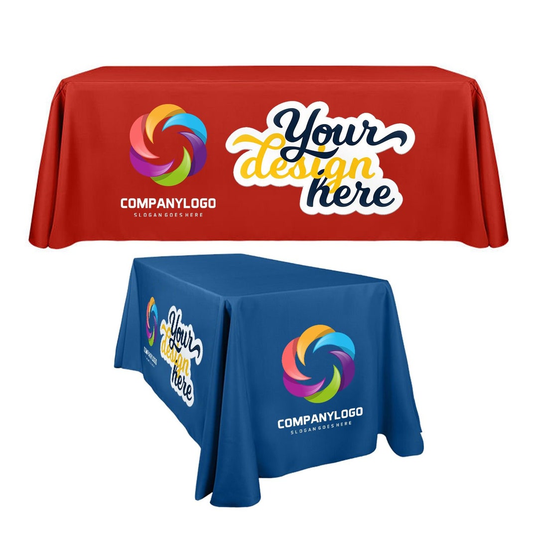 Custom Logo Tablecloth Personalized Table Throw With Your Logo for ...