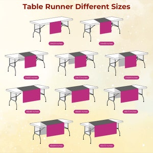 Custom Table Runner With Business Logo & Name Printed on Table Banner ...