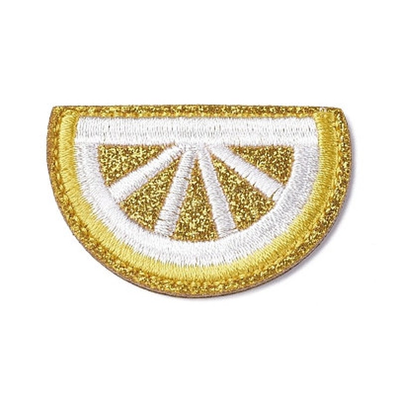 Sparkle Lemon Iron-on/sew-on Patch Appliqué for Clothing and Crafts - Etsy