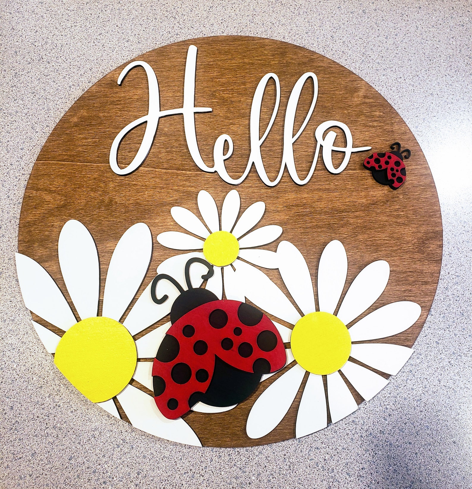 Welcome Sign Hello Summer Popsicle Sign Patriotic Summer Decor Red ...