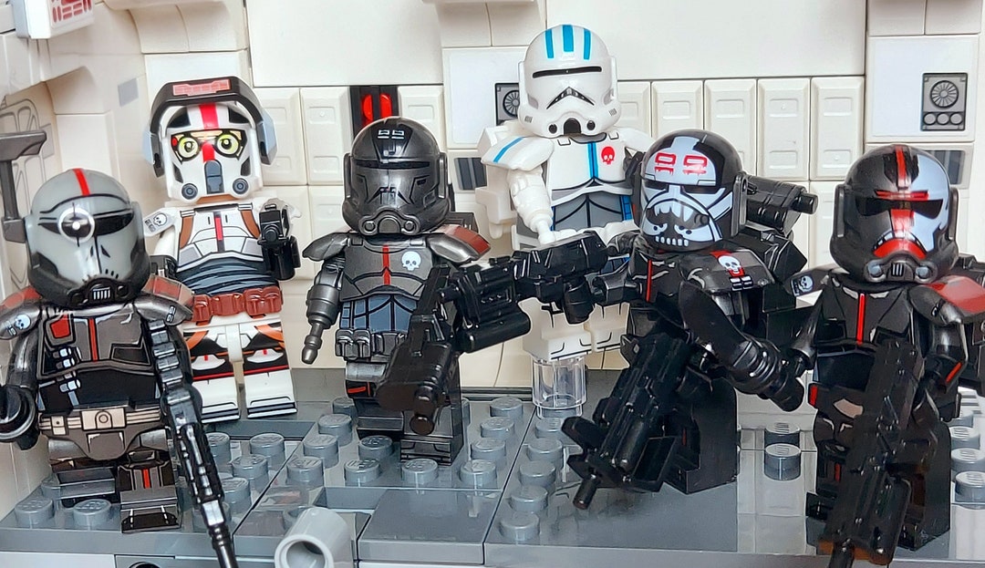 6 X Star Wars Bad Batch Custom Lego Minifigures Bundle : Hunter ...