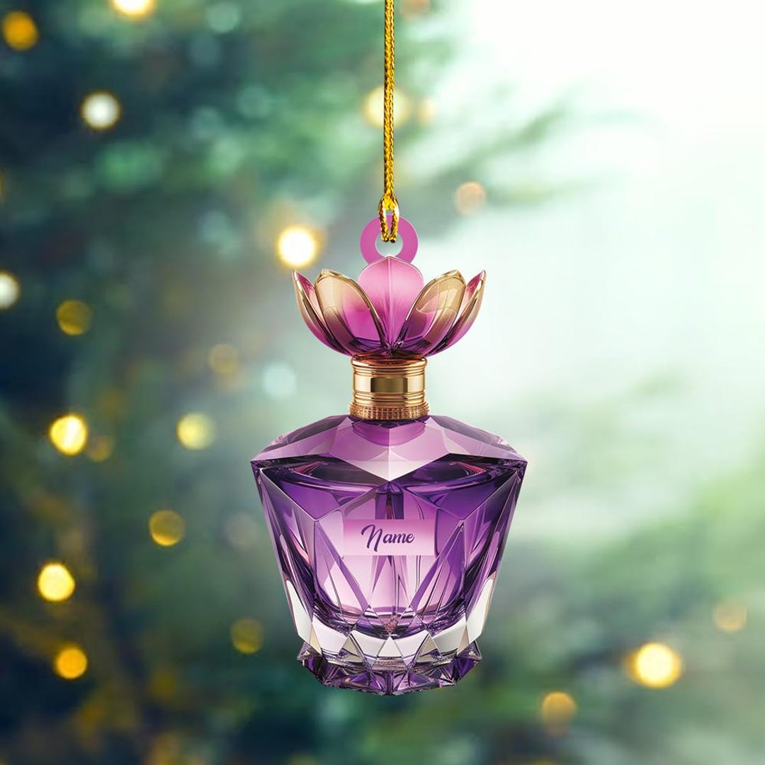 Perfume Bottle Christmas Ornament, Christmas Tree Decor, Perfume Bottle ...