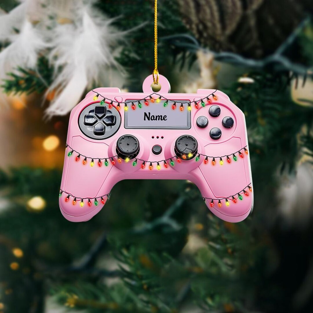 Personalized Gaming Controller Ornament, Video Game Christmas Ornament ...
