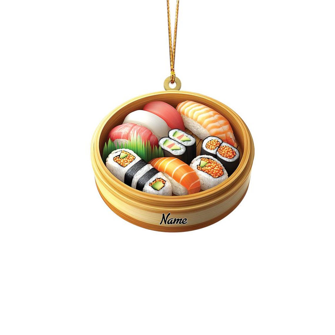 Personalized Sushi Set Christmas Ornament, Sushi Christmas Ornament ...