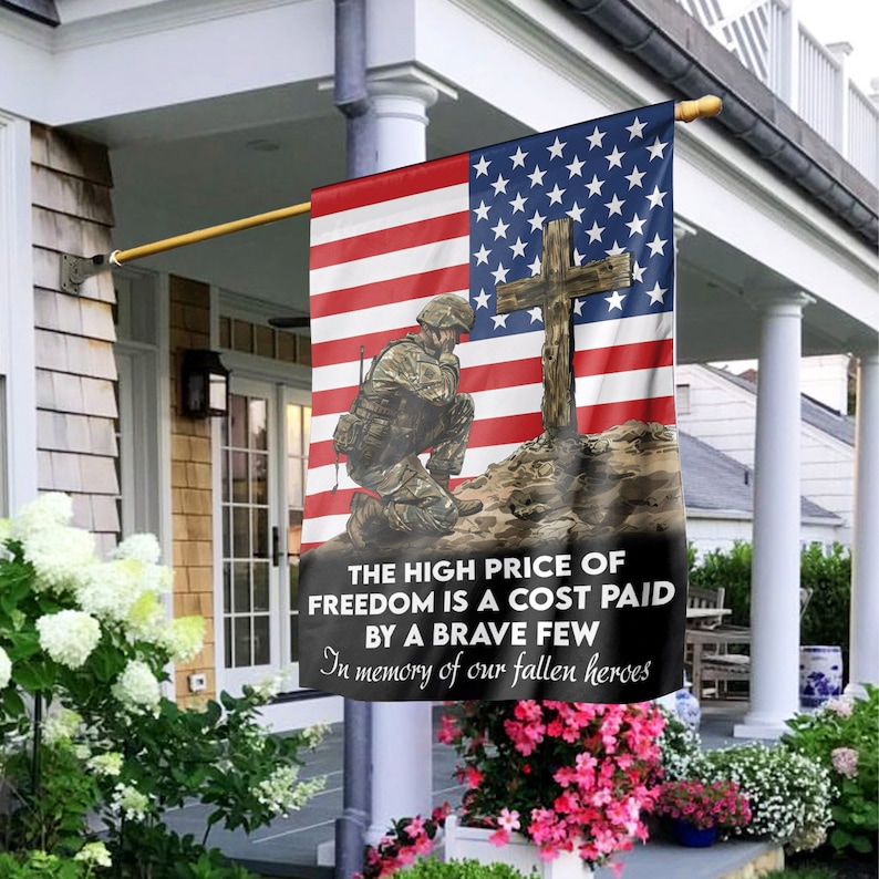 Memorial Day Double-sided Flag, Remember and Honor Veteran Flag ...