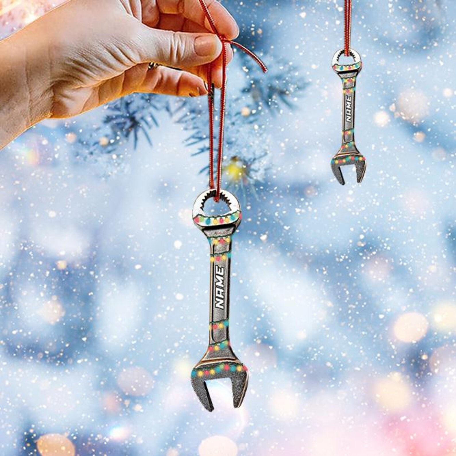 Personalized Wrench Christmas Ornament, Plumber Christmas Ornament ...