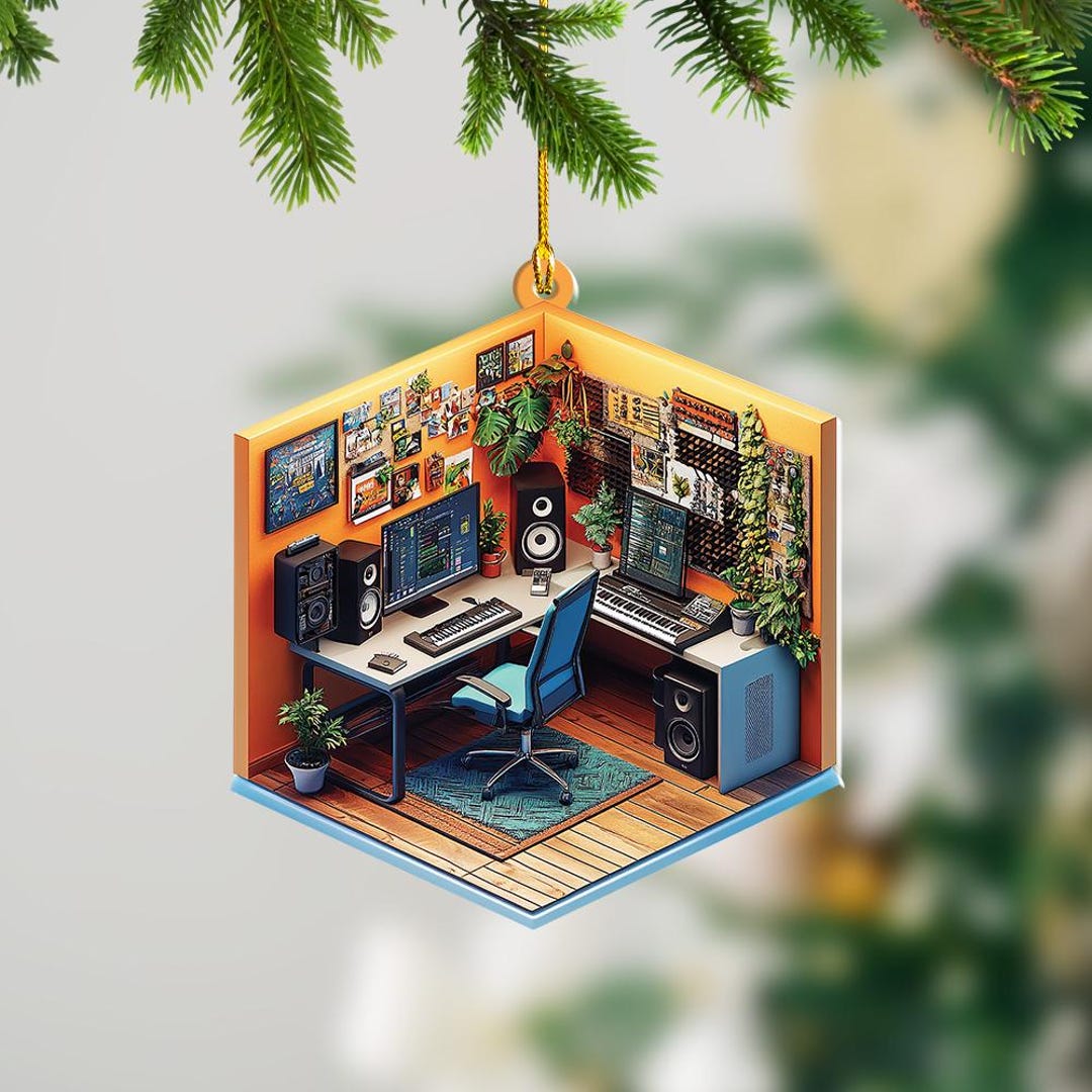 Music Room Christmas Ornament, Music Room Ornament, Music Studio ...