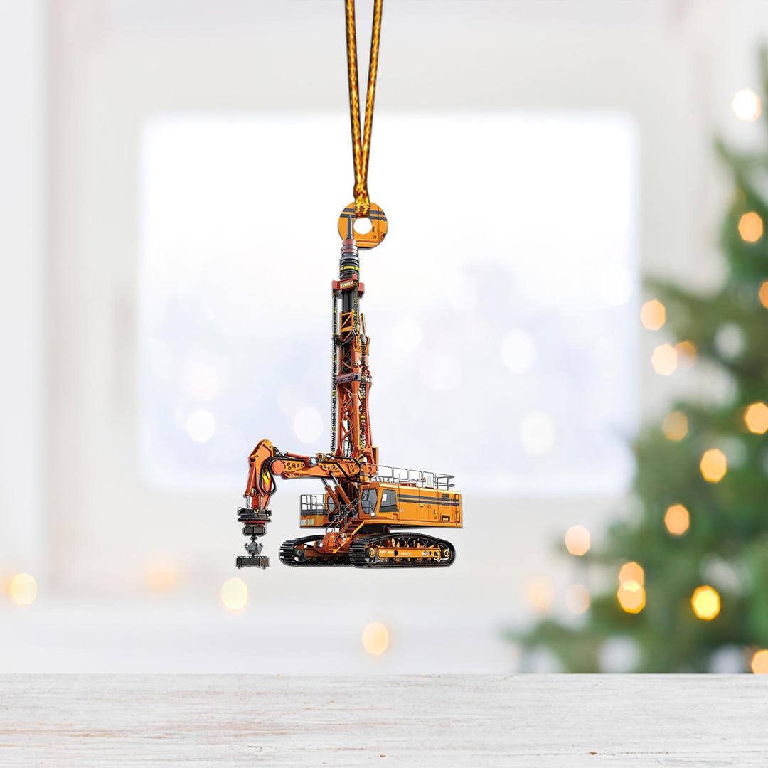 Drilling Rig Down-the-hole Drill Machine Ornament, Drilling Rig Xmas ...