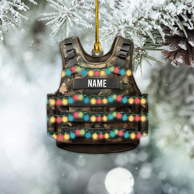 Personalized Bulletproof Ornament, Veteran Christmas Ornament, Police ...