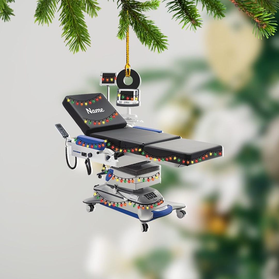 Personalized Operating Table Ornament, General Surgery Christmas Decor ...