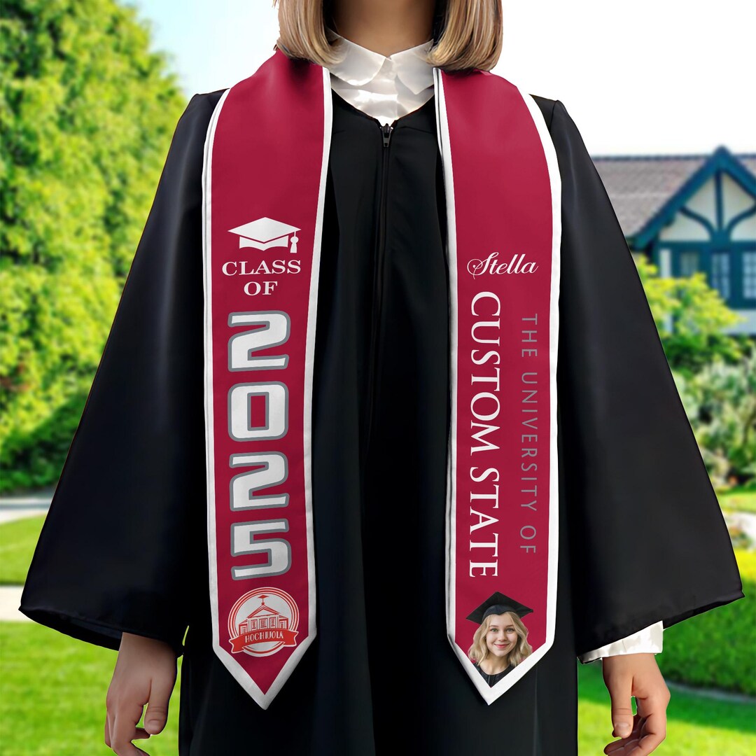Personalized Graduation 2025 Stoles, Custom Class of 2025 Stoles, Your ...