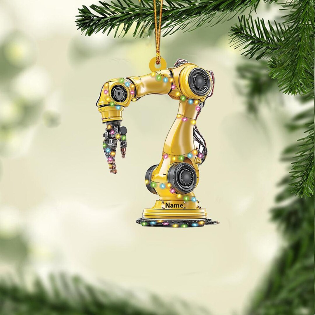 Personalized Industrial Robotics Ornament, Robotics Christmas Ornament ...