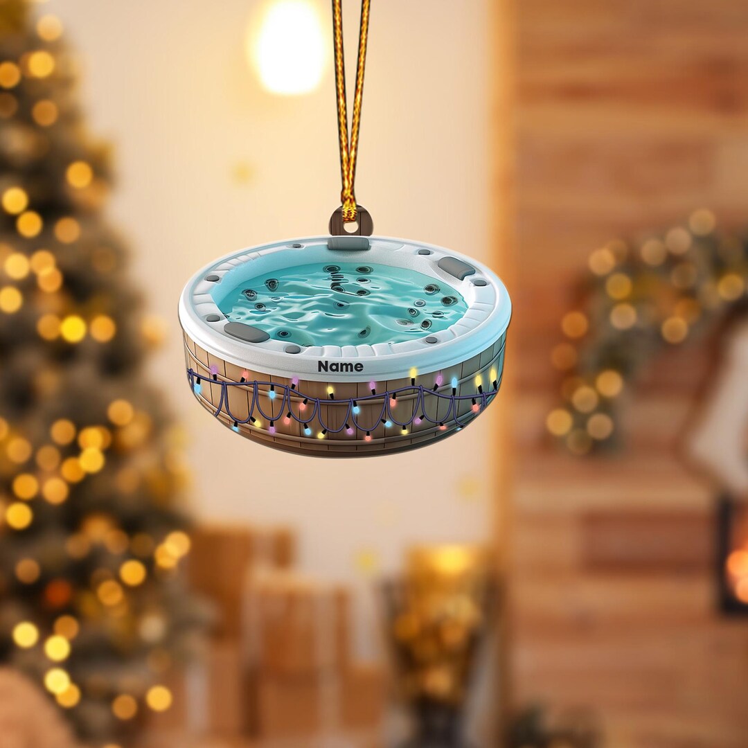 Personalized Jacuzzi Ornament, Jacuzzi Spa Christmas Ornament, Hot Tub ...