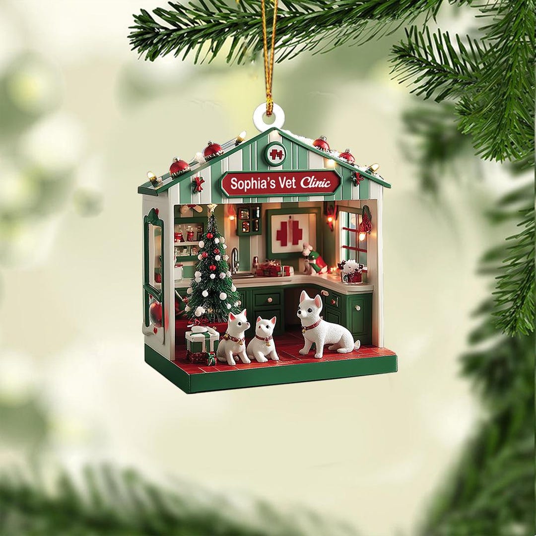 Vet Clinic Christmas Ornament Veterinary Clinic Ornament Pet Hospital ...