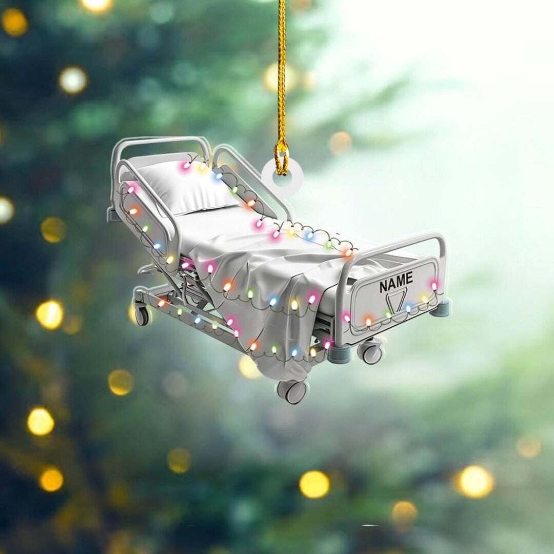 Personalized Hospital Bed Ornament, Corporation Stretcher Patient ...