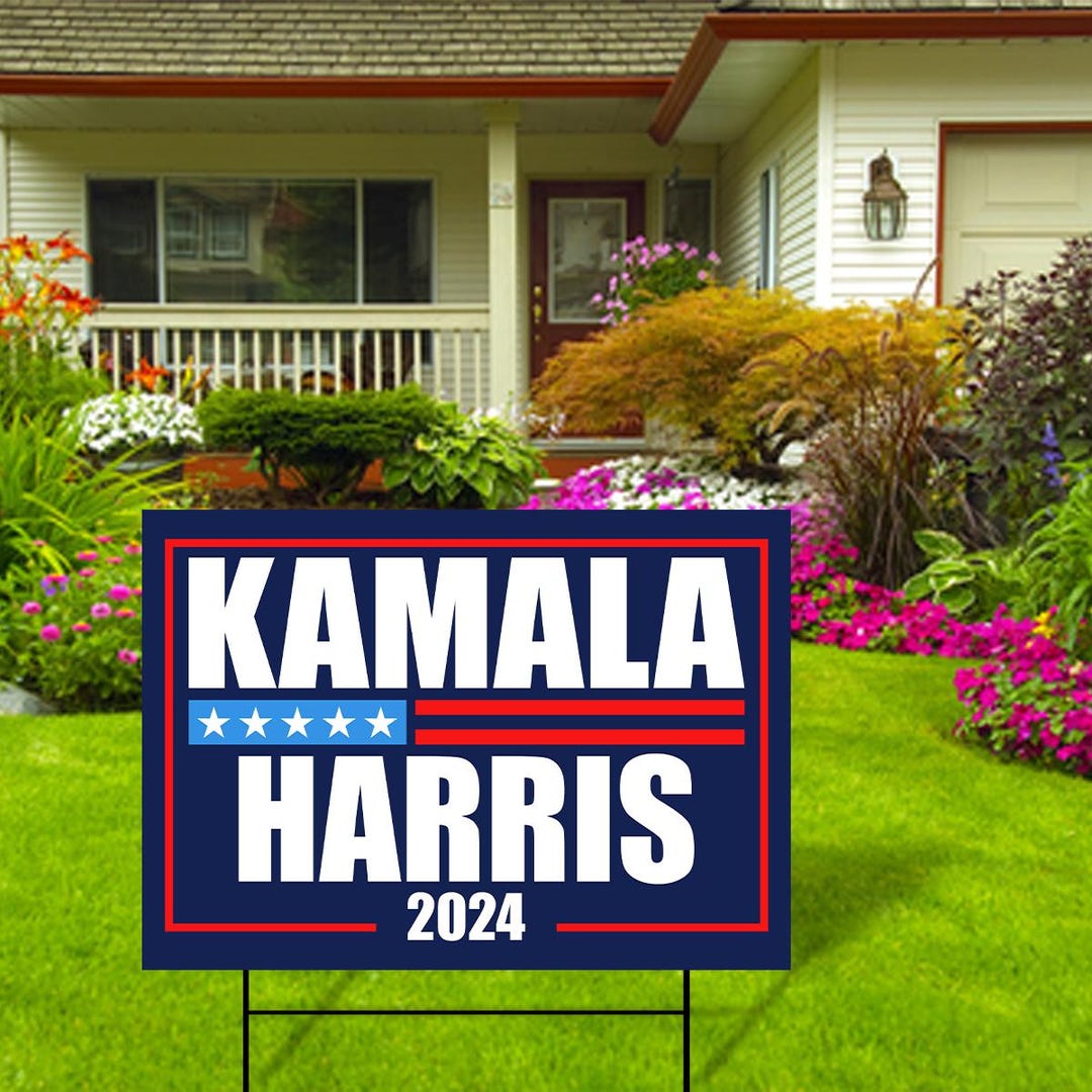 Kamala Harris 2024 Yard Sign, Kamala Harris for President Yard Sign ...