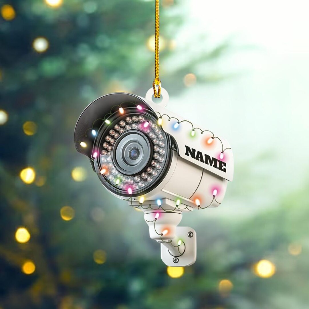 Personalized CCTV Ornament, Security Camera Christmas Ornament ...