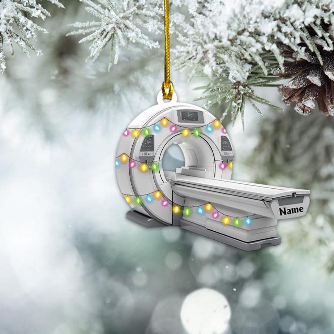 Personalized MRI Machine Ornament, MRI Medical Machine Christmas ...