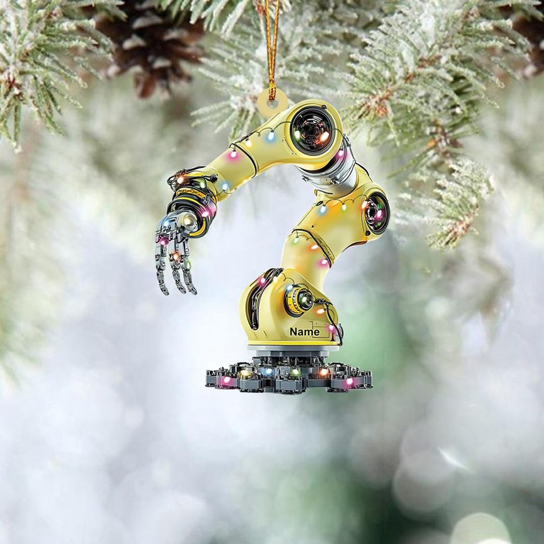 Personalized Industrial Robotics Ornament, Robotics Christmas Ornament ...
