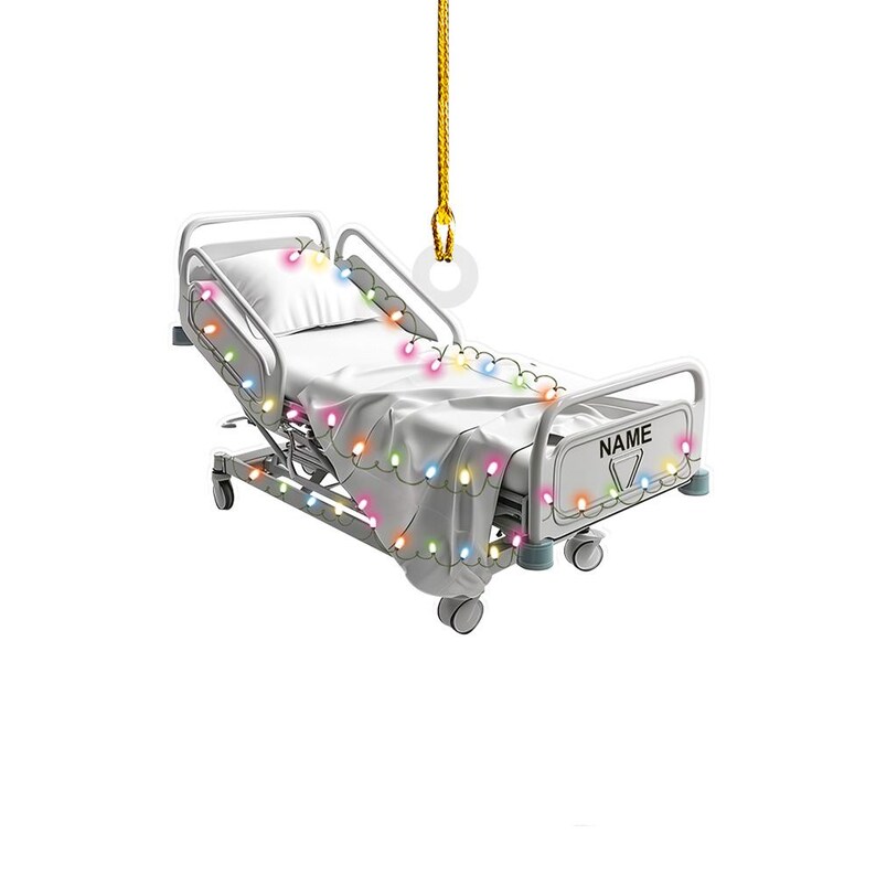 Personalized Hospital Bed Ornament, Corporation Stretcher Patient ...