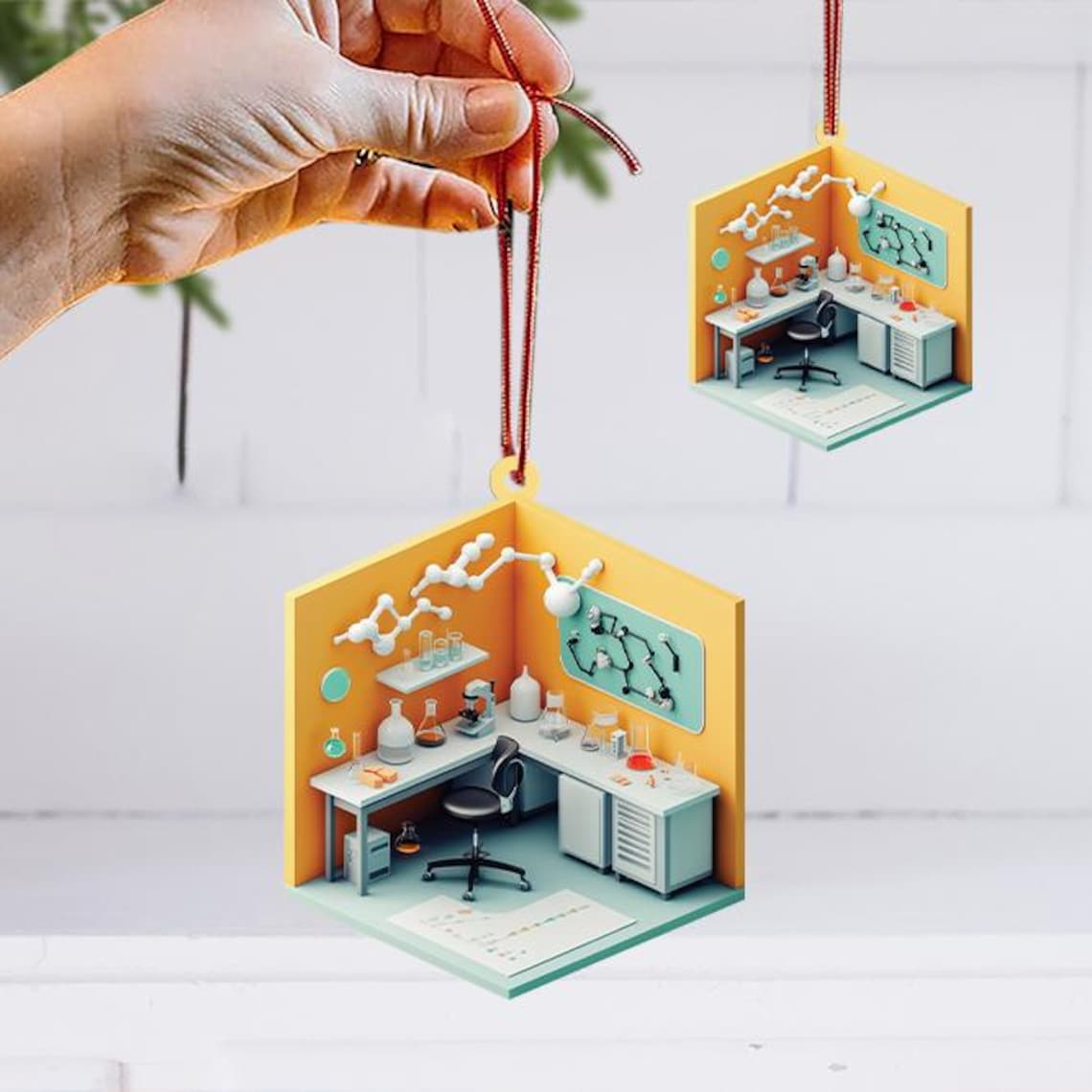 Laboratory Christmas Ornament, Scientist's Lab Ornament, Lab Tech ...