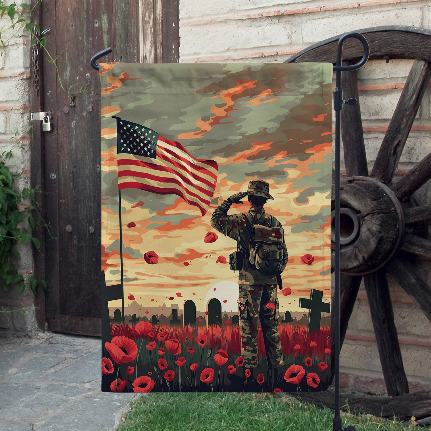 Memorial Day Double-sided Flag, Remember and Honor Flag, Celebrating ...