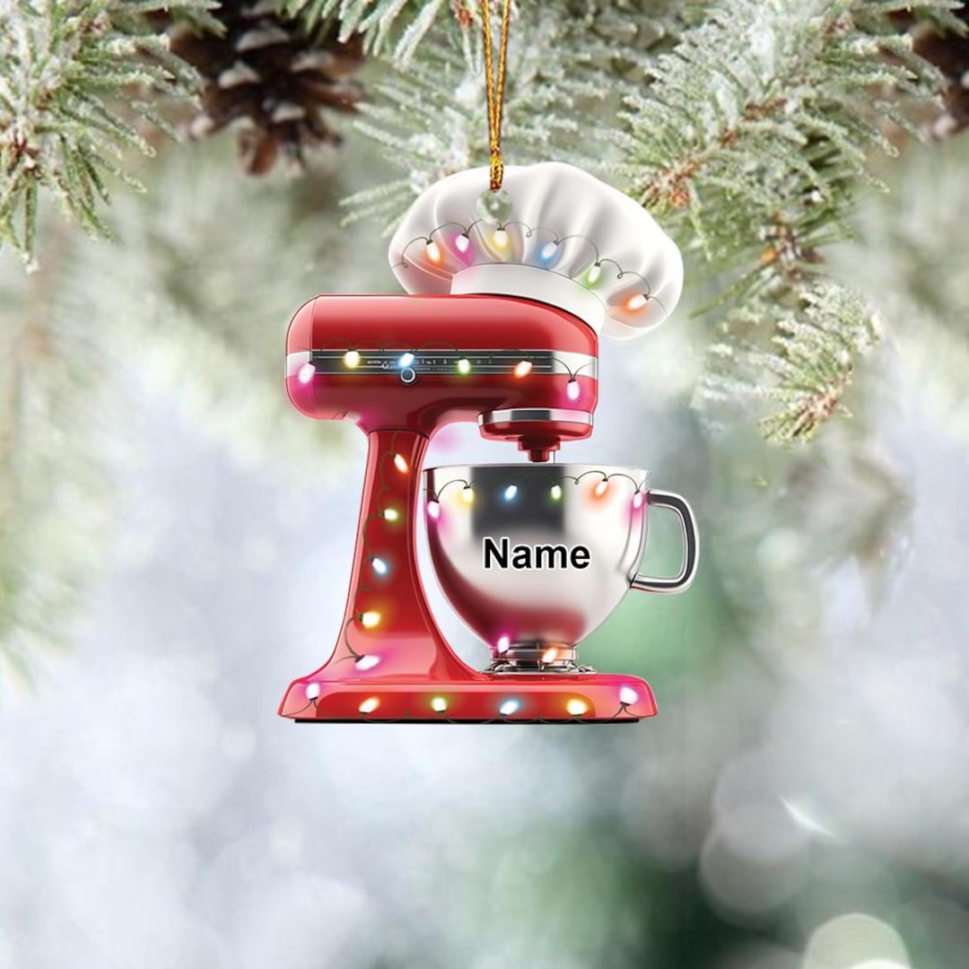 Personalized Baking Mixer Ornament, Baking Christmas Ornament, Baker ...