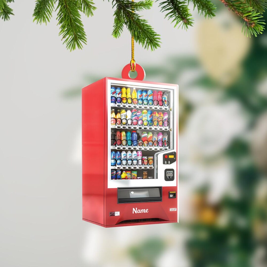 Vending Machine Christmas Ornament, Xmas Tree Decor, Loved Vending ...
