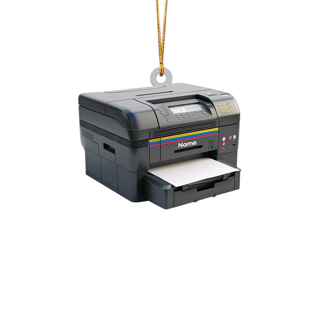 Personalized Printer Machine Ornament, Printer Christmas Ornament ...