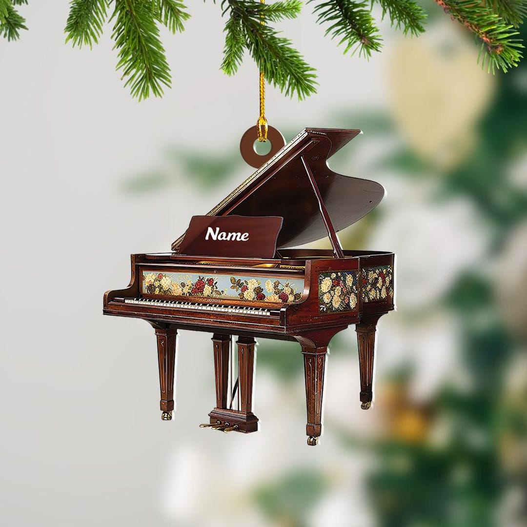 Personalized Piano Ornament, Piano Christmas Ornament, Pianist Ornament ...