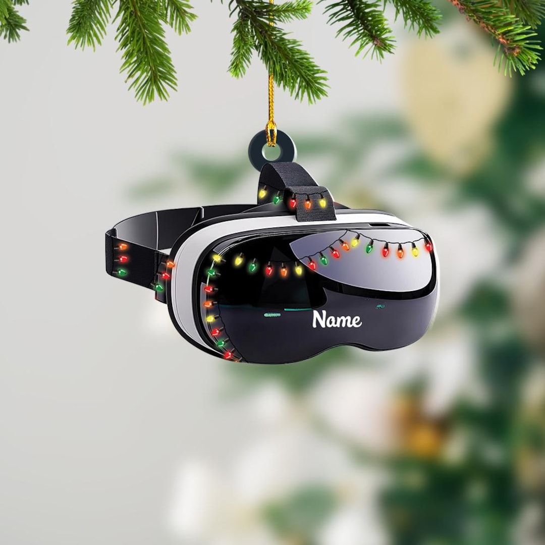 Personalized VR Headset Christmas Ornament, Virtual Reality Ornament ...