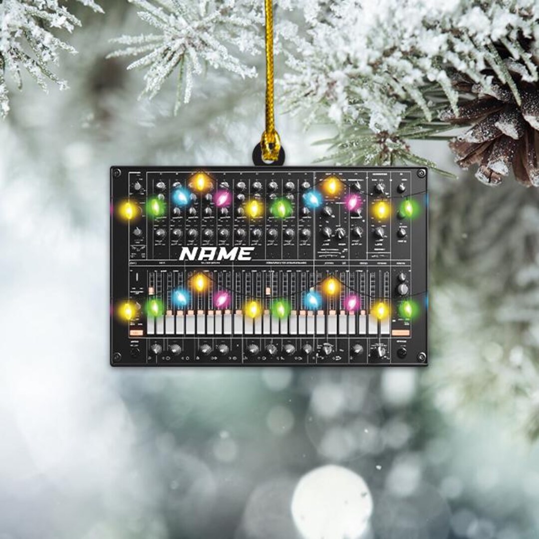 Personalized DJ Mixer Ornament, DJ Table Christmas Ornament, Dj Player ...