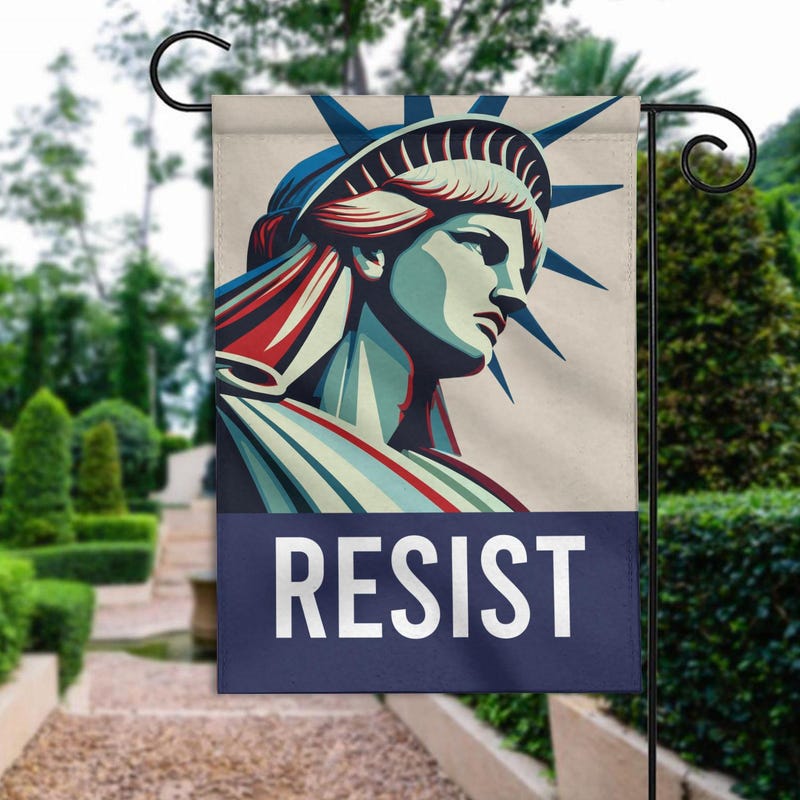 Resist Flag Pole - Etsy